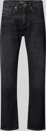 s.Oliver Red Label Straight Fit Jeans aus Baumwoll-Mix