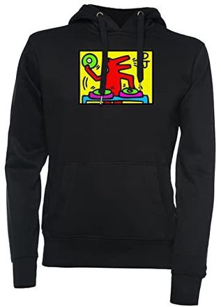Vendax Vendax The DJ Party Unisexe Sweat &Agrave; Capuche Noir
