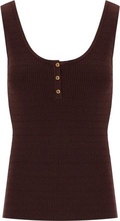 Elisabetta Franchi TOP TRICOT MARRON ELISABETTA FRANCHI