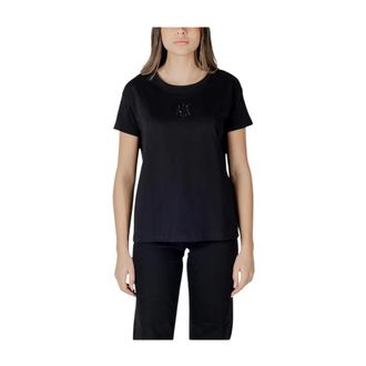 A|X Armani Exchange Logo Detail T-Shirt - - Tops - Damen - Schwarzk - S