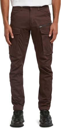 G-Star Mens Rovic Zip 3D Regular Tapered Pants, Braun (Chocolate Plum D02190-5126-G692), 31W / 34L