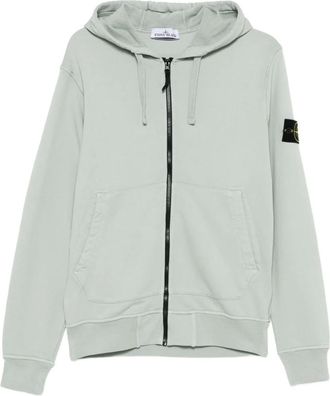 Stone Island Homme, Sweatshirts et sweats &agrave; capuche, Vert, Taille: M Felpa Zip-through