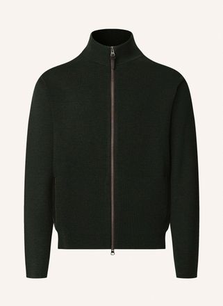 Hackett Strickjacken Cardigan Milano Fzip gruen