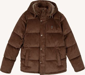 Faguo Doudoune chaude velours camel - NEUILLAY