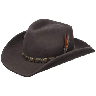 Stetson Hackberry braun Western Cowboyhut Filzhut - braun, Braun, S