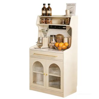 Generic Hoher Schrank, Sideboard, Sideboard for die Kaffeeecke, offenes Regal, robuste, tragf&auml;hige Arbeitsplatte, die einen speziellen Bereich for die Zuberei