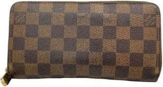 Louis Vuitton unisex, Pre-owned, Brun, Taille: ONE Size Portefeuille en tissu vintage Pre-owned