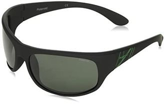 Polaroid 07886 Lunettes de Soleil Unisexe - Adultes, Vert Polarisé, Calibre 66