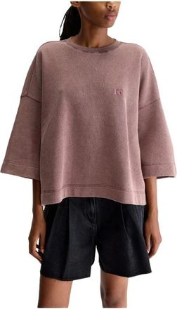 Bellerose Femme, Sweatshirts et sweats &agrave; capuche, Rouge, Taille: 42/44 FR Farlol SweaT-shirt