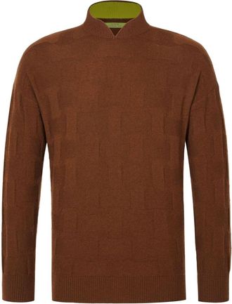 Shanghai Tang Silver Ingot Jacquard-Pullover - Braun