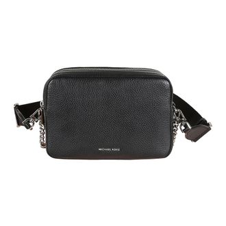 Michael Kors Femme, Sacs, Noir, Taille: ONE Size Sac bandoulière en cuir noir pour appareil photo