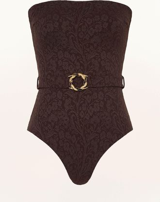 Zimmermann Bandeau-Badeanzug Acacia braun