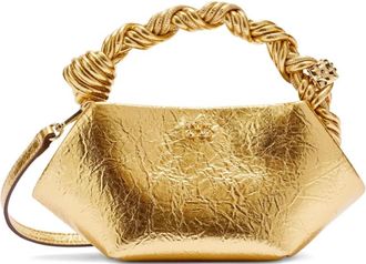 Ganni Femme, Sacs, Jaune, Taille: ONE Size Occasion Top Handle Knot Bag