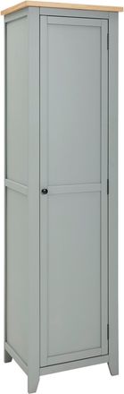 MID.YOU Mid.you Garderobenschrank, Grau, Natur, Holzwerkstoff, Eiche, Kiefer, furniert, massiv, 3 Fächer, 56x200x43 cm, Garderobe, Garderobenschränke