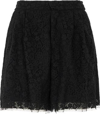 Red Valentino Femme, Shorts, Noir, Taille: 40 FR Shorts Mi-Longs en Macram&eacute;