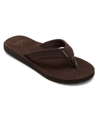 Quiksilver Carver Suede Plus Sandales pour homme, marron 1, 43 EU, Marron 1, 43 EU