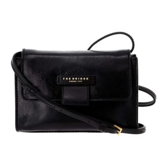 The Bridge Schwarze Leder Umh&auml;ngetasche Cernaia Linie - - Bags - Damen - Schwarzk - ONE SIZE