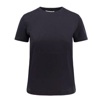 Max Mara Schwarzes T-Shirt mit Frontstickerei - - Tops - Damen - Schwarzk - M