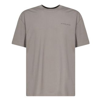 Ih Nom Uh Nit Baumwolle Logo Print Crew Neck T-shirt - - Tops - Herren - Grau - 2XL