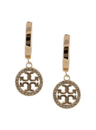 Tory Burch Logo-Embellished Hoop Earrings - Gold