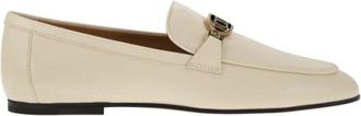 Tod's unisex, Chaussures, Beige, Taille: 38 EU Mocassin en cuir avec accessoire