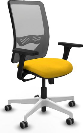 Piqueras y Crespo Stuhl mit verstellbaren Armlehnen Zulema, h&ouml;henverstellbare Lendenwirbelst&uuml;tze, ausgestattet mit 3 Positionen und Schneideschaum. Mit Rollen von 65 mm