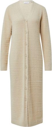 Comma Midikleid Kleid Weiches Maxikleid im Cardigan-Stil
