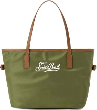 MC2 Saint Barth Femme, Sacs, Vert, Taille: ONE Size Nylon City Shoulder Bag