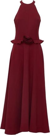Rotate Rotate Birger Christensen - Robe &agrave; fleurs - Femme - Robes - Rouge - Taille: 34 FR