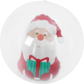 Cabilock Aufblasbarer Weihnachtsball PVC Wetterfest Schnell Aufblasbar Outdoor Dekoration f&uuml;r Garten Terrasse Festliche Weihnachtsbeleuchtung