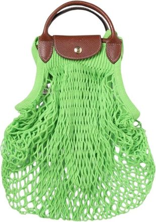 Longchamp Femme, Sacs, Vert, Taille: ONE Size Le Pliage Filet Tote