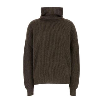 Uma Wang UMA Wang - Pull en laine de raton laveur - Femme - Pulls - Brun - Taille: 38 FR