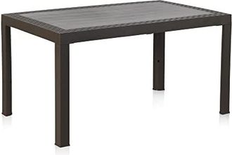 Shaf Schwarzer Gartentisch