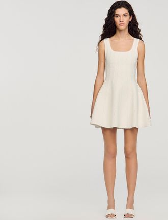 Sandro Robe courte en maille perl&eacute;e