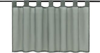 Joyswahl Scheibengardine Voile Bistrogardine »Eva« Unifarbige Kurzstore Transparente Gardine Stores HxB 60x145cm Grau 1er Pack