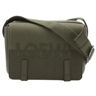 Loewe Pre-owned Logo Military Messenger Bag XS - - Pre-owned - Damen - Gr&uuml;n - ONE SIZE