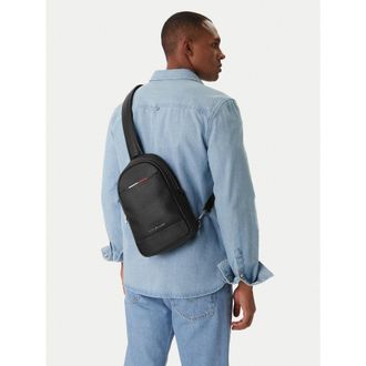 Tommy Hilfiger Rucksack Tommy Hilfiger Th Central Sling Bag AM0AM13575 Schwarz