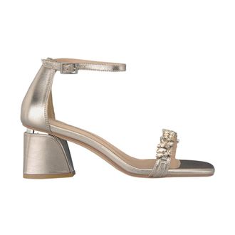 Alma En Pena Alma EN Pena, Femme, Chaussures, Jaune, Taille: 38 EU Sandales &agrave; Talon Carr&eacute; et Bracelet