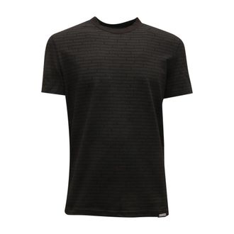Dsquared2 Underwear Logo All Over T-Shirt - - Tops - Herren - Schwarzk - L