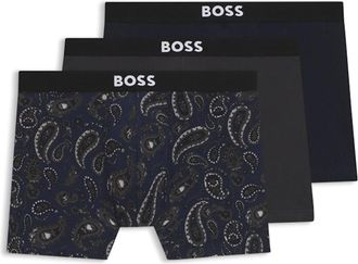 HUGO BOSS 3er Pack Boxerbriefs aus Organic Cotton mit Labelbund in