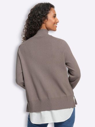 Heine Strickpullover 2-in-1-Pullover Langarm