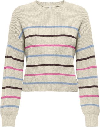 Only Onlibi Ls Stripe O-Neck Cc KNT