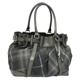 Burberry Pre-owned Toile sacs-main - Femme - Pre-owned - Noir - Taille: ONE Size