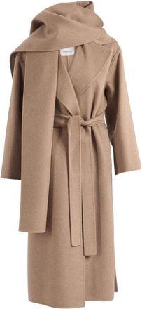 Max Mara Femme, Manteaux, Brun, Taille: 34 FR Manteau ceintur&eacute; Smmcarisma