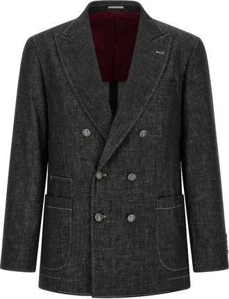 Brunello Cucinelli Blazer - Bleu