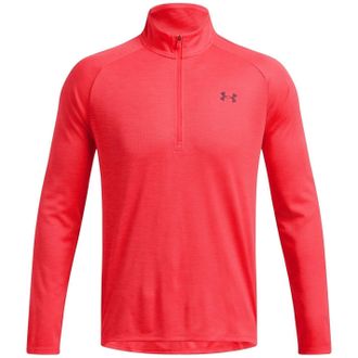 Under Armour Tech mit halbem Rei&szlig;verschluss Oberteil f&uuml;r Herren Strukturiert (Rot)