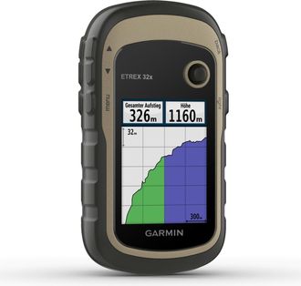 Garmin eTrex 32x - GPS-Outdoor-Navi, 2,2 Farbdisplay, Barometer, Kompass, vorinstallierte Karte, ANT+