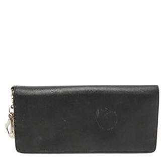 Dior Portefeuille Vintage en Cuir Pre-owned - Femme - Pre-owned - Noir - Taille: ONE Size