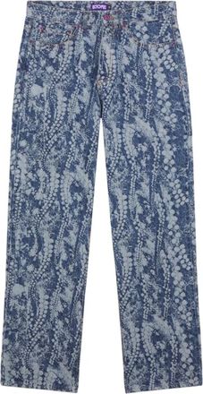 Octopus Homme, Jeans, Bleu, Taille: W30 Jean Denim Loose avec S&eacute;rigraphie