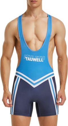 Feoya Herren Wrestling Singuletts Athletic Supporters Gym &Auml;rmellose Triathlon Powerlifting Kleidung Bequeme Atmungsaktive Einteilige Wrestling Singlet Worko